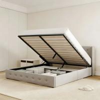 China Minimalist Button-Tufted Ottoman Bed for sale
