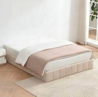 China Minimalist Linen Upholstered Storage Bed Frame for sale