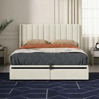China Modern Home Bedroom Furniture Luxury Style Wooden King Size Bed for sale