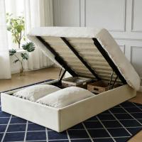 China Modern Home Bedroom Furniture Luxury Style Wooden King Size Bed for sale