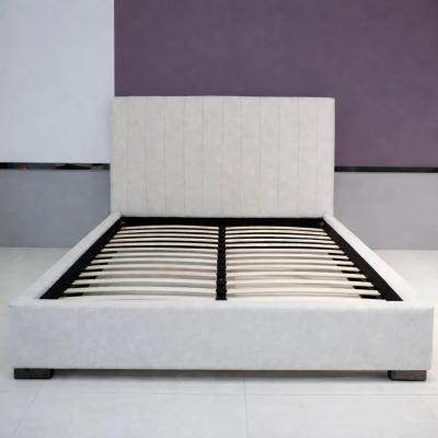China Modern Velvet Upholstered Platform Bed Frame for Bedroom Furniture for sale