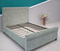 China Modern Upholstered Double Size Bed in Chenille Fabric for sale