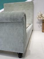 China Modern Upholstered Double Size Bed in Chenille Fabric for sale