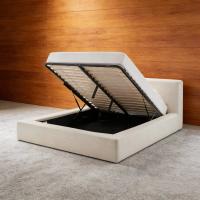 China Contemporary Upholstered Platform Bed with Underbed Storage for sale