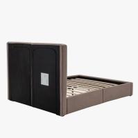China Modern Split Headboard Linen Bed for sale