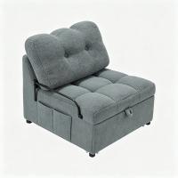 China Skin-Friendly Teddy Fabric Bed Chair for Family-Oriented Home Use for sale