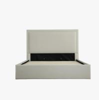 China Minimalist Light Grey Upholstered Storage Bed for sale