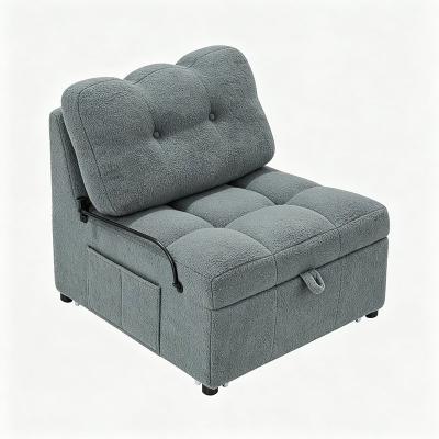 China Durable Teddy Fleece Sofa Bed with Storage for Long-Term Household Service for sale