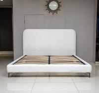 China Soft Textured Upholstered Bed Offers Plush Comfort and Timeless Style for Modern Bedrooms for sale