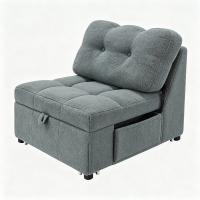 China Durable Teddy Fleece Sofa Bed with Storage for Long-Term Household Service for sale