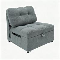China Side-Pocket-Equipped Sofa Bed for Small-Item Storage Convenience for sale