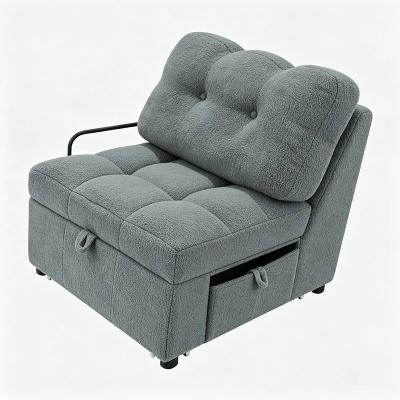 China Pet-Friendly Teddy Fleece Sofa Bed for Family Living Room Applications for sale