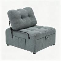 China Neutral Grey Teddy Bed for Minimalist Contemporary Home Interiors for sale