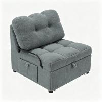 China Neutral Grey Teddy Bed for Minimalist Contemporary Home Interiors for sale