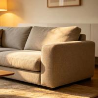 China Milky White Cloud Sofa with Soft, Sticky Cushions and High-Resilience Backrest, Cozy Living Room Healing-Style Furniture for sale