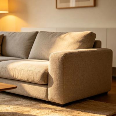 China Milky White Cloud Sofa with Soft, Sticky Cushions and High-Resilience Backrest, Cozy Living Room Healing-Style Furniture for sale