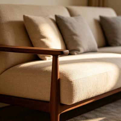 China Low-Saturation Cream Cloud Sofa, Wide Lounge for Living Room, Casual Lazy Sofa for sale