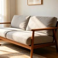 China Low-Saturation Cream Cloud Sofa, Wide Lounge for Living Room, Casual Lazy Sofa for sale