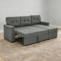 China Integrated Storage Box Convertible Sofa Bed for Temporary Guest Bedroom for sale