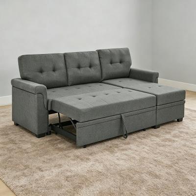 China Integrated Storage Box Convertible Sofa Bed for Temporary Guest Bedroom for sale