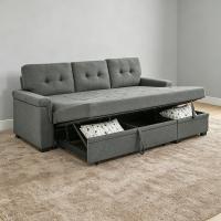 China Integrated Storage Box Convertible Sofa Bed for Temporary Guest Bedroom for sale