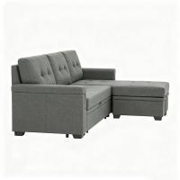 China Multi Function Armrest Cup Holder Tufted Sleeper Sofa Bed for Rental Houses for sale