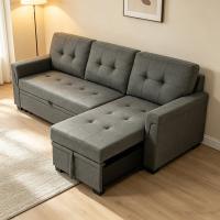 China Hidden Side Cup Tray Fold up Sofa Bed for Compact City Apartment Lounges for sale