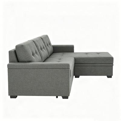 China Smooth Pull Mechanism Fabric Sofa Bed for Downtown City Family Lounges for sale