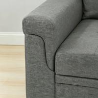 China Space Transform Convertible Linen Sofa Bed for Young Single Person Condos for sale