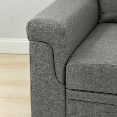 China Space Transform Convertible Linen Sofa Bed for Young Single Person Condos for sale