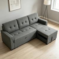 China All in One Fold up Fabric Sleeper Sofa Bed for Weekend Guest Rest Space for sale