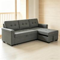 China Lightweight Pull out Tufted Sofa Bed for Balcony Multi Function Furniture for sale