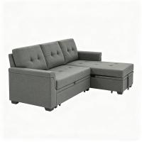 China Quick Fold Mechanism Linen Sofa Bed for Small Family Multi Function Space for sale