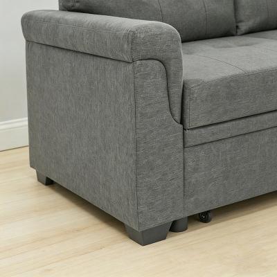 China Hand Tufted Fabric Pull out Sleeper Sofa Bed for Luxury Small Apartment Decor for sale