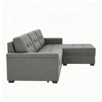 China Premium Tufted Cushion Fabric Sleeper Sofa Bed for High End Rental Houses for sale