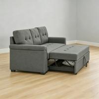 China Studio Flat Exclusive Linen Convertible Sofa Bed for One Room Apartment Decor for sale