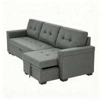 China Small Lounge Fit Fabric Fold out Sofa Bed for Weekend Guest Sleeping Space for sale