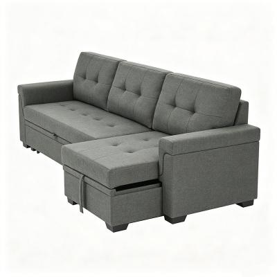 China Small Lounge Fit Fabric Fold out Sofa Bed for Weekend Guest Sleeping Space for sale