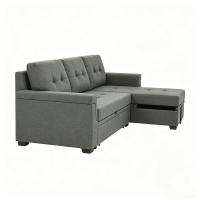 China Compact Multi Feature Fabric Convertible Sofa Bed for Tiny Urban Condo Decor for sale