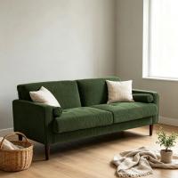 China Modern Corduroy 2 Seater Sofa Comfort Upholstered Couch for Living Room Home Furniture Decoration for sale