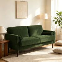 China Durable Corduroy Fabric 2 Seater Sofa Couch for Household Living Room Relaxing Daily Rest Purpose for sale
