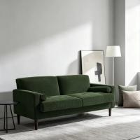 China Soft Touch Corduroy Fabric 2 Seater Sofa Couch for Residential Home Living Room Rest Scenarios for sale
