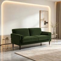 China Attractive Corduroy Upholstered Two Seater Sofa for Modern Household Living Room Interior Design for sale