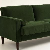 China Nice Texture Corduroy Fabric Two Seater Sofa for Home Living Room Interior Layout Furnishing for sale