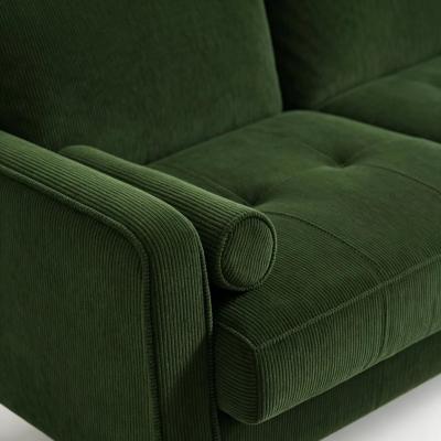 China Wear Resistant Corduroy 2 Seater Sofa Couch for Household Living Room Long Time Daily Usage for sale