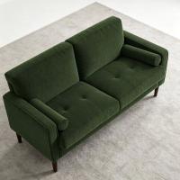 China Wear Resistant Corduroy 2 Seater Sofa Couch for Household Living Room Long Time Daily Usage for sale