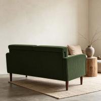 China Aesthetic Corduroy Fabric Two Seater Sofa for Modern Apartment Living Room Interior Decoration for sale