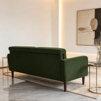 China Stable Structure Corduroy 2 Seater Sofa for Small Family Living Room Relaxing Sitting Purpose for sale