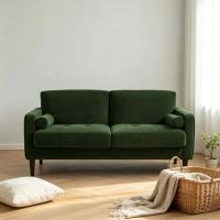 China Stylish Upholstered Corduroy Two Seater Sofa for Small Apartment Living Room Space Furnishing for sale
