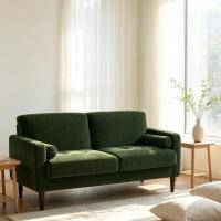 China Popular Home Corduroy Two Seater Sofa for Small Size Living Room Interior Furnishing Project for sale